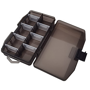 Fishing tackle lure baits box with removable dividers, Storage box for small things 2 pieces, Brown (CF-BOX-01)
