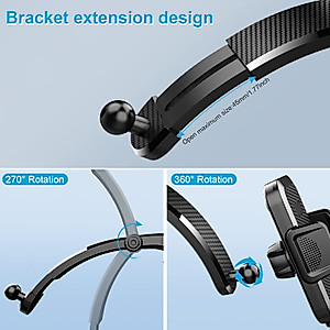 VIKE 2023 Upgraded Car Phone Holder Mount - [ Bumpy Roads Friendly ] Phone Mount for Car Dashboard Windshield Air Vent 3 in 1, Hand Free Mount for iPhone 14 13 12 Pro Max All Cell Phones