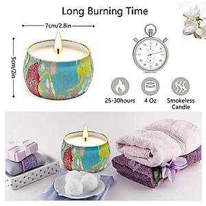 AKJGP Scented Candles Sets for Women,Aromatherapy Candle for Home Scented,4 Pack 4.4 oz Soy Wax Lavender Candles Stress Relief Gifts for Brithday Mother’ Day Coworker