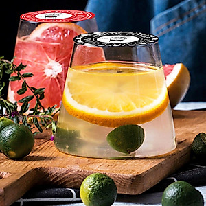 Alcohol Protection Drink Cup Cover Protector Stickers 4 Inch Disposable Drink Lid Stickers Adhesive Drinking Glass Cover Drink Protector for Drinks Protection 50 Pcs