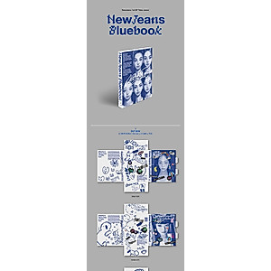 DREAMUS NewJeans New Jeans 1st EP Album Bluebook Version CD+Mini Poster On Pack+Log +Pin-up Book+Phoning Manual Book+ID Card+Sticker Pack+Photocard+Tracking Sealed (MINJI Version)