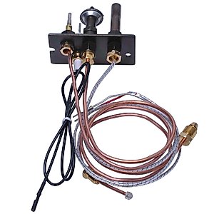 10002264 Propane Natural Gas (NG) SIT Pilot Assembly 3 Way Compatible with HHT, Majestic, Monessen, Temco, Vermont Castings Gas Stoves & Fireplaces