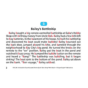 Super Duper Publications | Articulation Sound-Loaded Stories Quick Take Along® Mini-Book | Educational Resource for Children