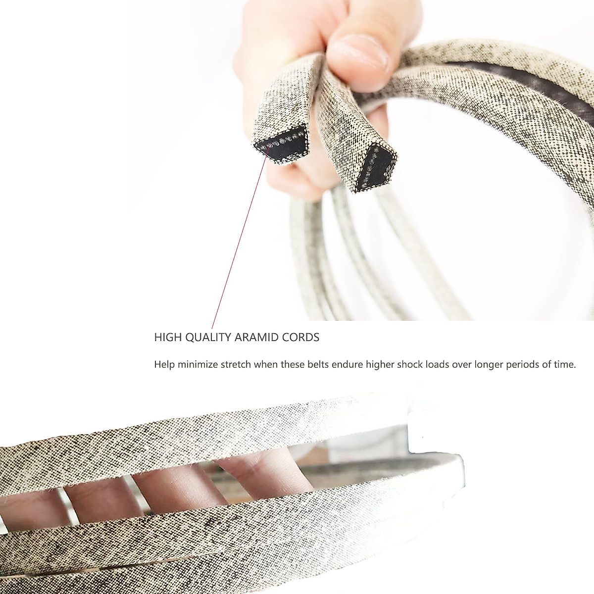 429636 532429636 197253 532197253 Lawn Mower Deck Kevlar Belt for AYP Husqvarna Poulan 21547238 1/2" X 101" Tractor Aramid Cord