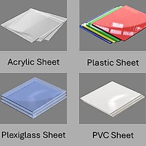 Professional Acrylic Plexiglass Sheet Cutter Scoring Knife Tool with Tungsten Alloy Wear-resistant Blades 10 PCS Plastic Sheet Cutter and PVC Sheet Cutter accufine