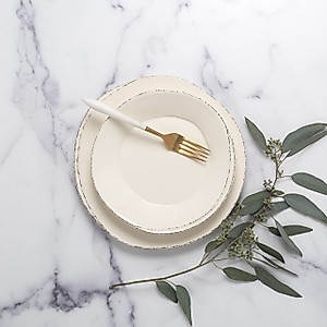 Vietri Lastra Linen 4-Pc Place Setting, Dinnerware Set - Cereal/Pasta Bowls, Salad/Dinner Plates