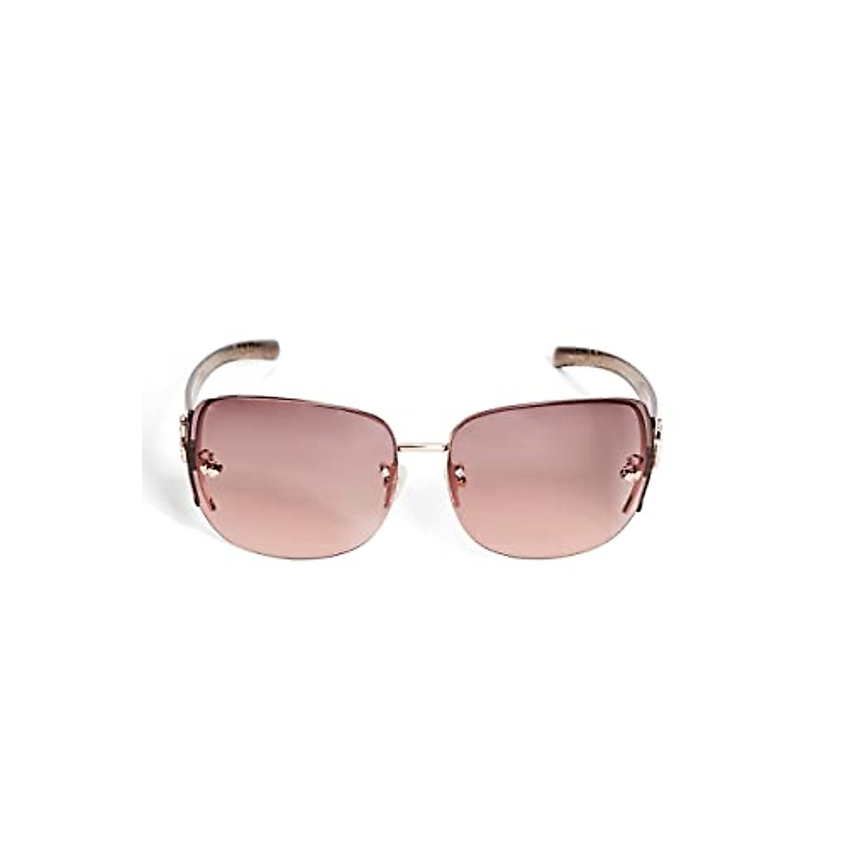 GUESS Factory Women's Rimless Shield Sunglasses
