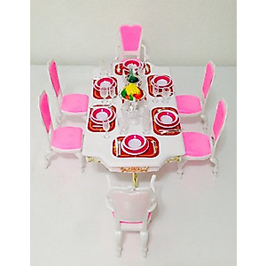 My Fancy Life Dollhouse Furniture Grand Dining Room Play Set