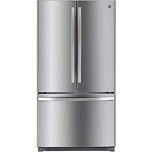 Weiting 26.1 cu.ft. Non-Dispense French Door Refrigerator with Active Finish, cu. ft, Fingerprint Resistant Stainless Steel