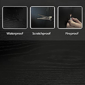 Yusong 3 Tier End Table, Tall Side Table With Storage Cabinets, Bedside Table Nightstand Small Bookcase for Small Space in Living Room, Bedroom, Office, Oak Black