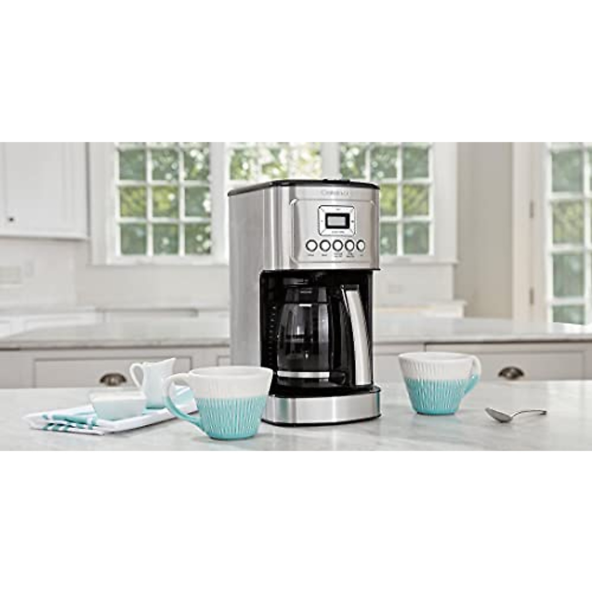 Coffee Maker by Cuisinart, 14-Cup Glass Carafe, Fully Automatic for Brew Strength Control & 1-4 Cup Setting, Stainless Steel, DCC-3200P1