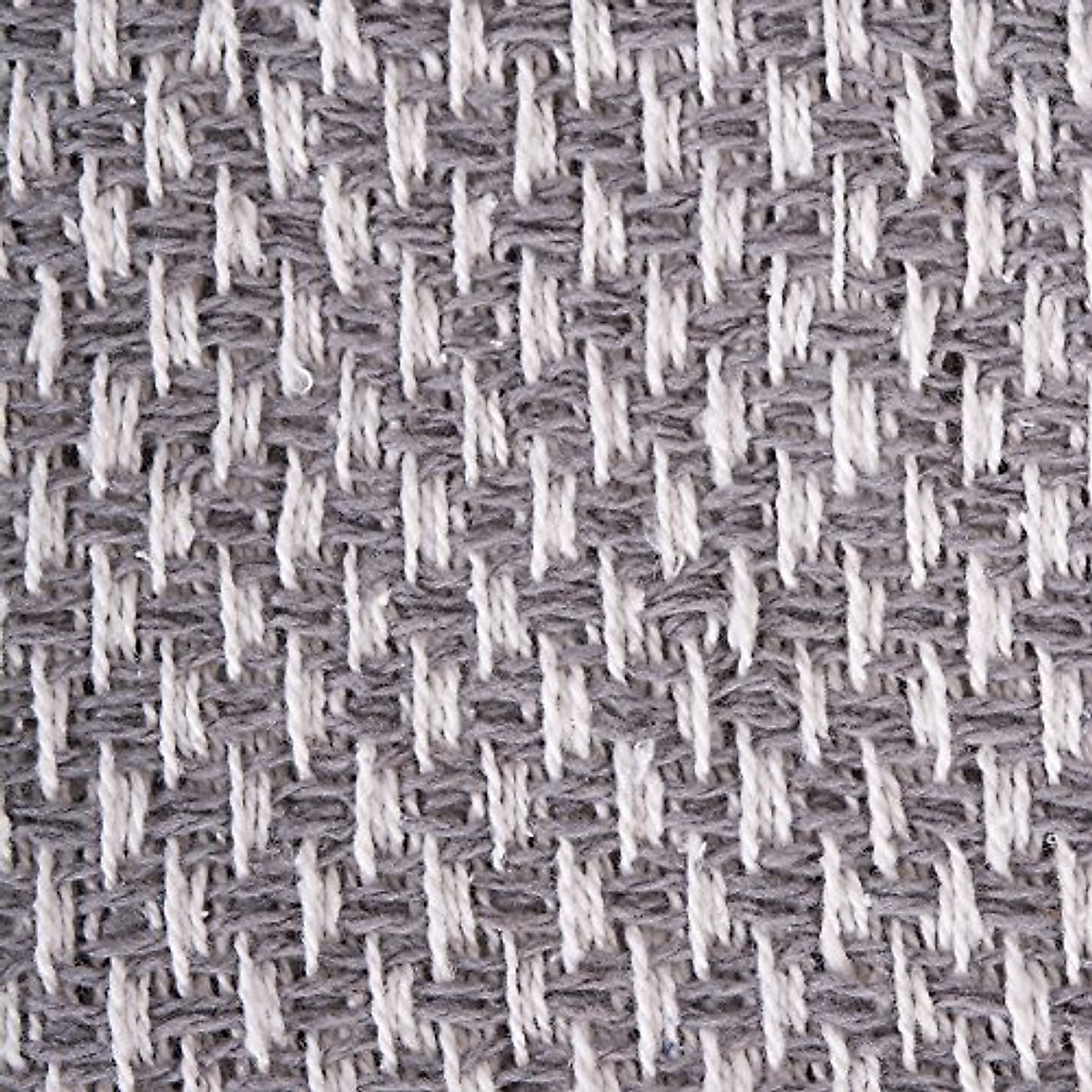 DII 100% Cotton Basket Weave Throw for Indoor/Outdoor Use Camping Bbq's Beaches Everyday Blanket, 50 x 60, Woven Stripe