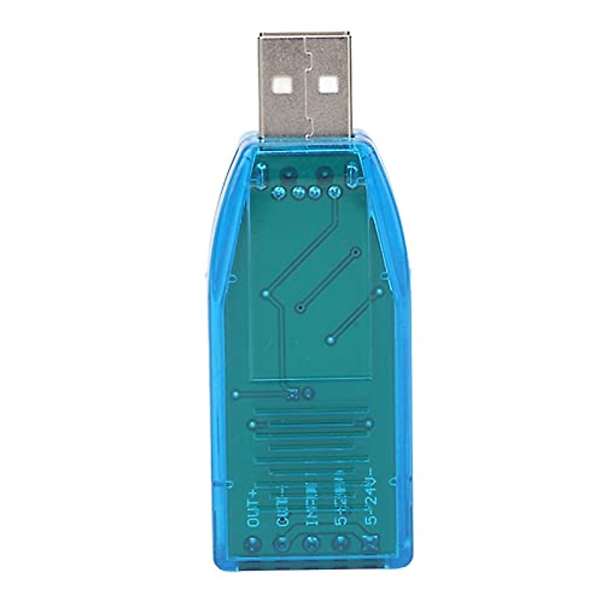 MOS Tube Control Board, DC 5-24V 5A USB Relay Module CH340G PCB USB Intelligent Control Switch 1 Channel for Computer (Relay Module with Housing)