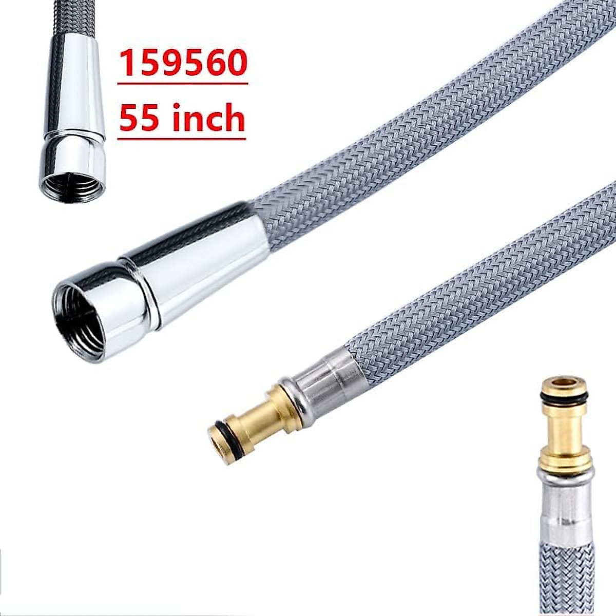 Kitchen Faucet Hose Replacement Compatible with Moen 159560, Pull Down Pull Out Sprayer Hose Faucet Parts (159560)