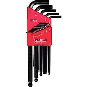 Eklind 13222 Ball-Hex L-Key allen wrench Combo- Inch / MM (2 sets 22pc), 22-piece set