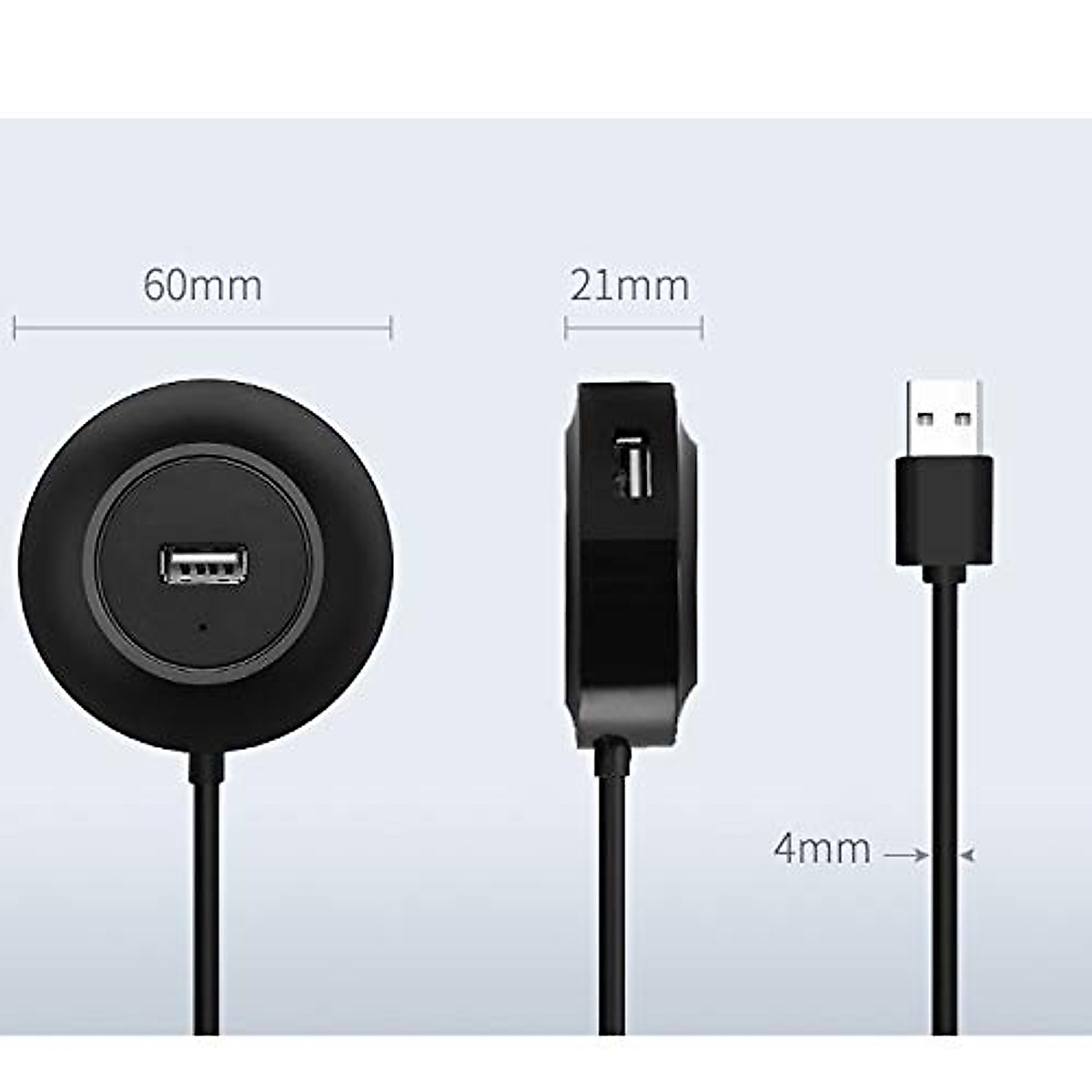 SHYPT The 4-Port Expansion USB Splitter 2.0 4-Port HUB Hub Docking Station Laptop USB C Hub