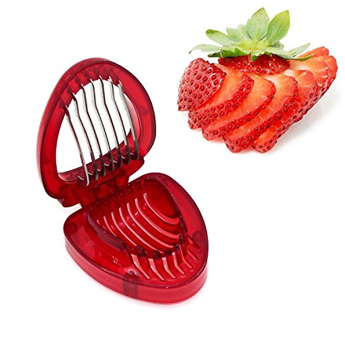 ZRAMO Accessories Simply Slice Strawberry Section Slicer Kitchen Cutter Gadgets Kitchen Tool Mini Slicer Cut Joie MSC Stainless Steel Blade Craft Fruit Tools Factory kiss