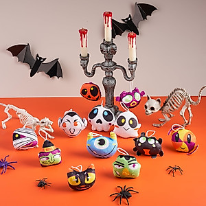 JOYIN 12 pcs Halloween Mini Plush Toy in Blind Bags, Halloween Mystery Toy Surprise Bag, Plush Toy Assortments for Kids Halloween Party Favors, Trick or Treat Gift Exchange, Halloween Goodie Fillers