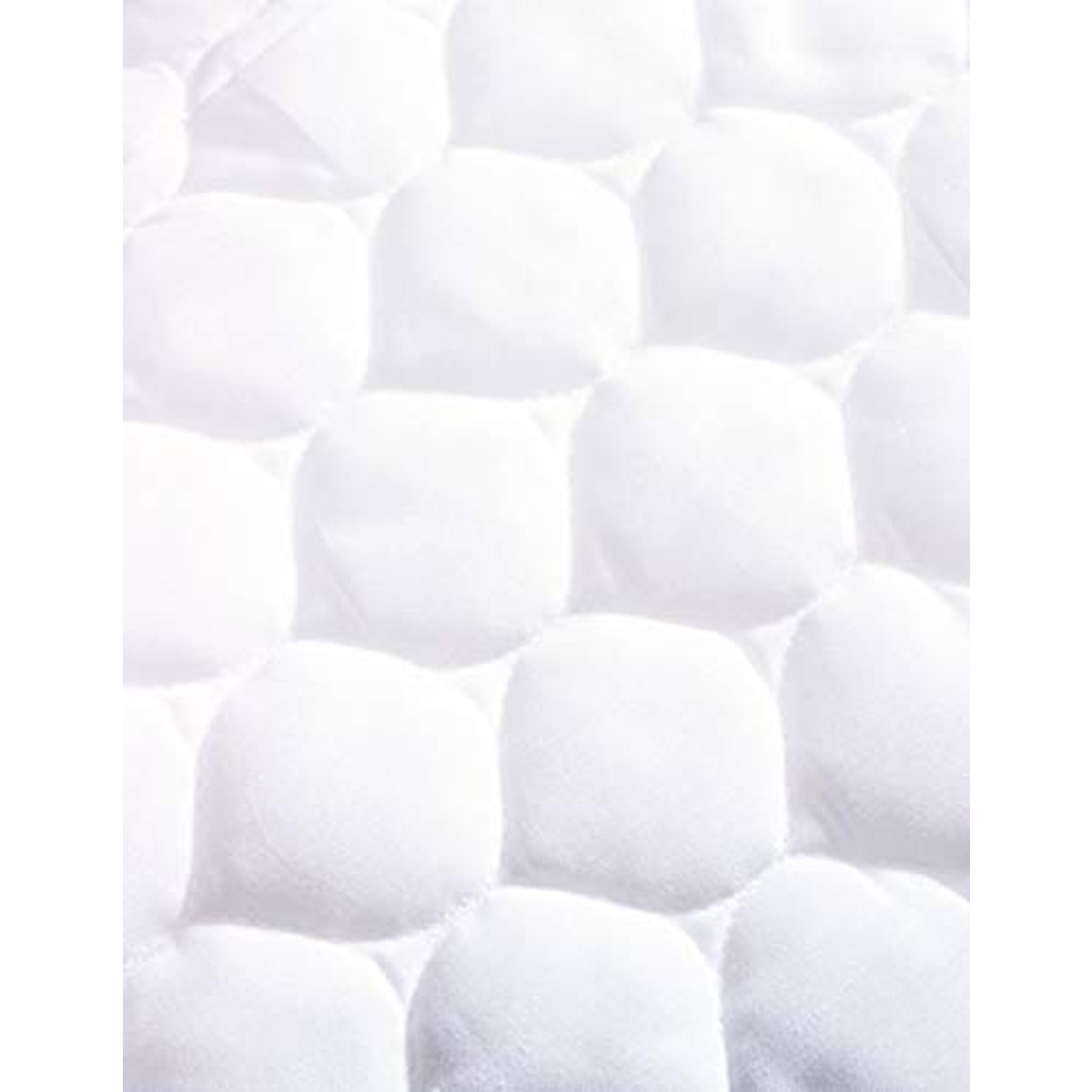 American Baby Company Waterproof Cradle/Bassinet Mattress Protector, Quilted Cotton Fitted Cradle/ Bassinet Mattress Pad Cover, White, 36" x 18"