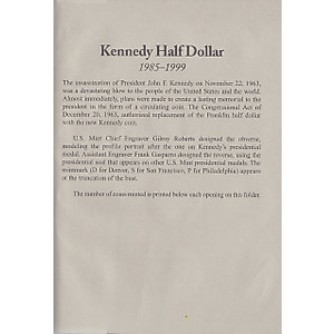H.E. Harris & Co. US John F. Kennedy Half Dollar Coin Folder 1985 – 1999 #2697