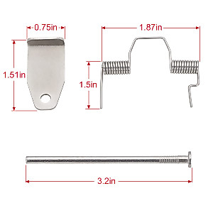 8201756 W10823377 Door Chute Compatible with Whirlpool Refrigerator Replaces 1164531, AP3872692, PS990120