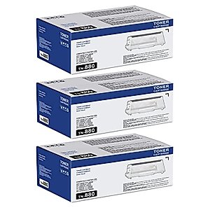 TN-880 𝑺𝒖𝒑𝒆𝒓 𝑯𝒊𝒈𝒉 𝒀𝒊𝒆𝒍𝒅 Black Toner Cartridge 3-Pack, TN880, LVELIMIT Compatible Replacement for Brother DCP-L5500DN DCP-L5600DN DCP-L5650DN HL-L5200DW HL-L6400DW MFC-L6700DW