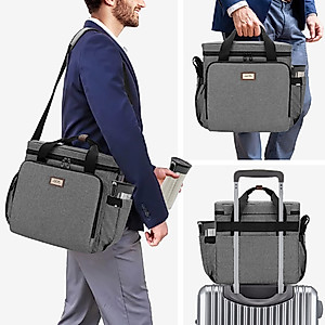 CURMIO Coffee Maker Travel Bag Compatible with Keurig K-Mini or K-Mini Plus, Single Serve Coffee Brewer Carrying Case with Multiple Pockets for K-Cup Pods, Travel Mugs, Gray (Bag Only, Patent Design)