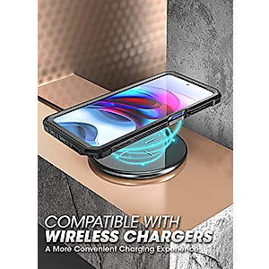 SUPCASE Unicorn Beetle Pro Series Case for Moto G Stylus 5G 2022 [Not Fit 4G Version], with Built-in Screen Protector Full-Body Rugged Belt Clip & Kickstand Case (Black)