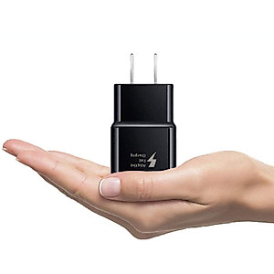 Adaptive Fast Wall Adapter Micro USB Charger for Oppo A15s Bundled with UrbanX Micro USB Cable Cord 4ft Super Fast Charging Kit - 2 Items - Black