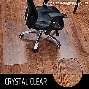Polycarbonate Office Chair Mat for Hardwood Floor, Floor Mat for Office Chair (Rolling Chairs), Desk Mat & Office Mat for Hardwood Floor (36"x48")