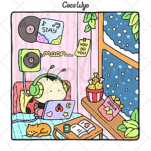 Cozy Friends: Coloring Book for Adults and Teens Featuring Super Cute Animal Characters with Easy and Simple Designs for Relaxation