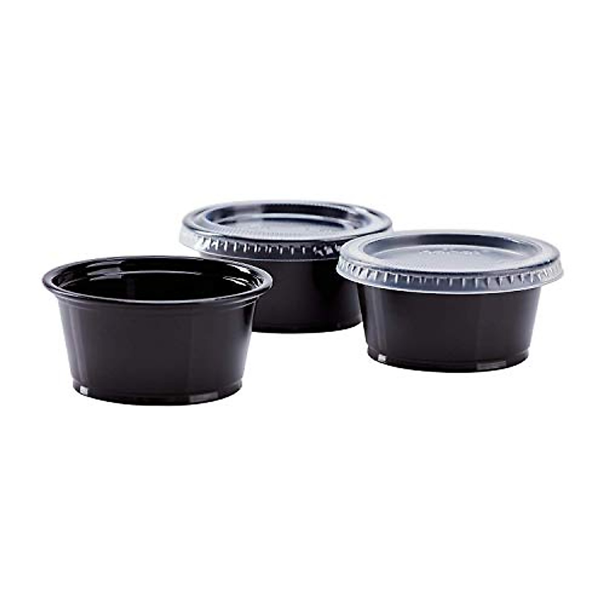 Karat FP-P200-PPB 2 oz. PP Portion Cups - Black (Case of 2500)