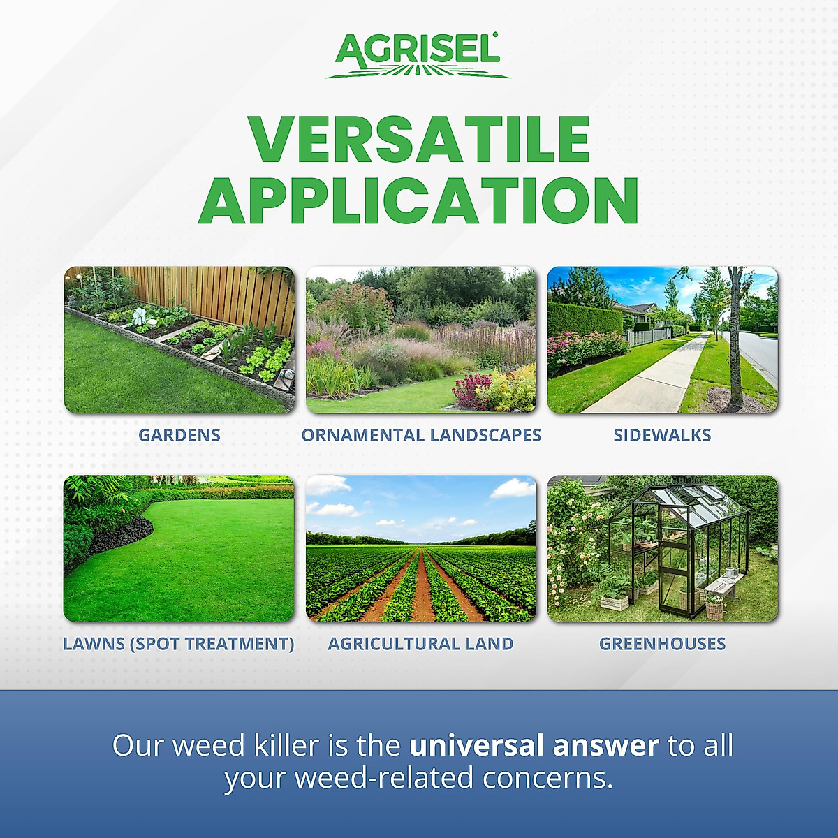 Agrisel GlyPhoSel Pro Weed Killer, Tackles Hard-to-Kill Weeds, Low-Odor, Easy Mixing, Pet Safe, 32 Ounces