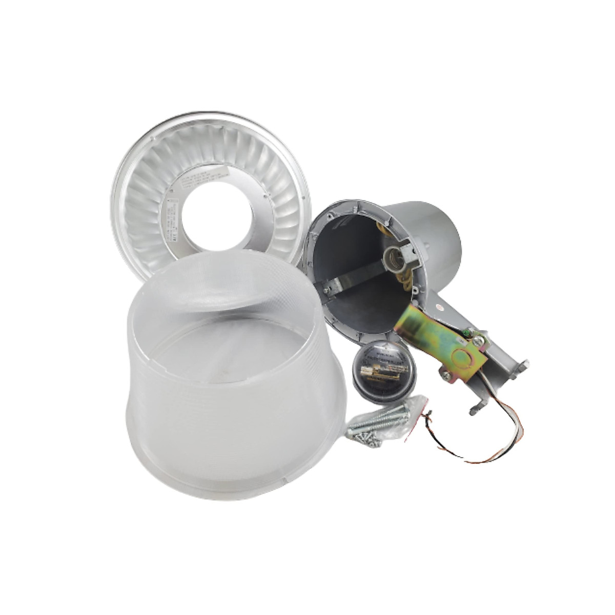 Touch & Glow Security Area Light – Ultra Bright Dusk to Dawn High-Pressure Fluorescent Light with Photocell for Outdoor Safety | Heavy Duty Wall Mount, EZ-FLA