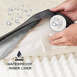 Bedsure XL Dog Bed Extra Large Orthopedic Dog Bed - Dog Beds with Removable Washable Cover for Extra Large Dogs, Egg Crate Foam Pet Bed Mat, Suitable for Dogs Up to 100 lbs