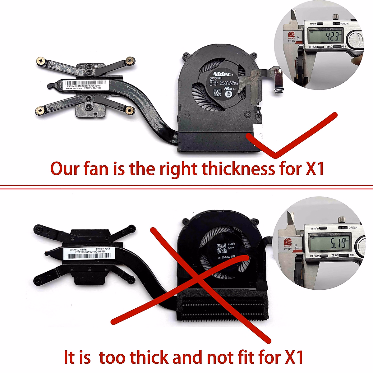 BestParts CPU Fan + Heatsink for Lenovo Thinkpad Yoga X1 Carbon 4th 2016 20FB 20FC Series Laptop 01AX999 01AX830 ND55C33 01AW976 00JT800 BAZB0505R5H 023.10084.0011 C16-00-Z-93O-002F