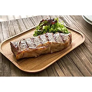 Ironwood Gourmet Small Steak Board, 7.5 x 10.5 x 0.5 inches, Brown