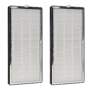 Hichoryer 40 Replacement Filter, Compatible with 40 Air Purifier, Compare to Part #ME40, True HEPA H13 Grade and Activated Carbon 3 in 1 Filter, 2 Pack