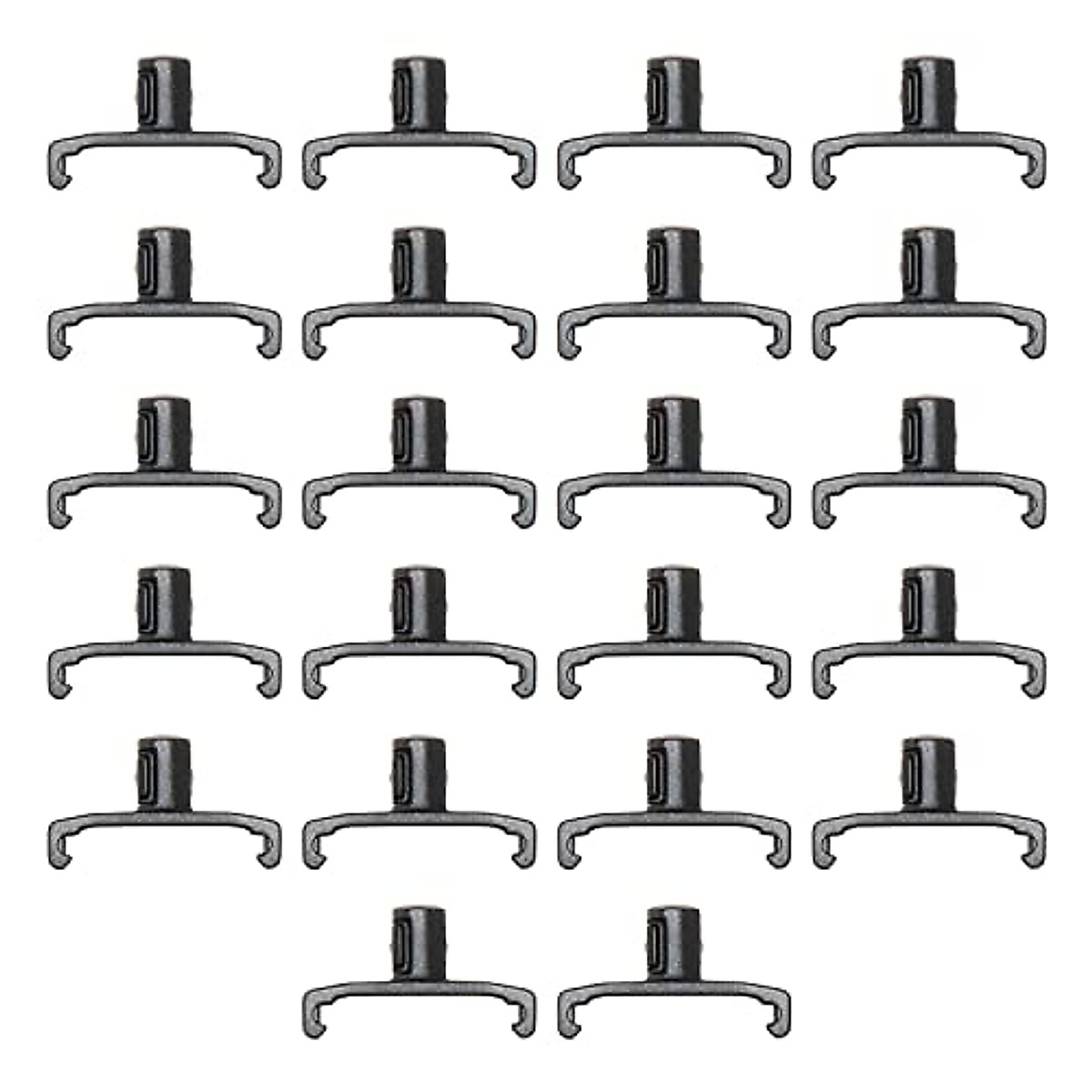 ERNST 8440-Black 1/4-Inch Dura-Pro Twist Lock Socket Clips, 22-Pack, Black