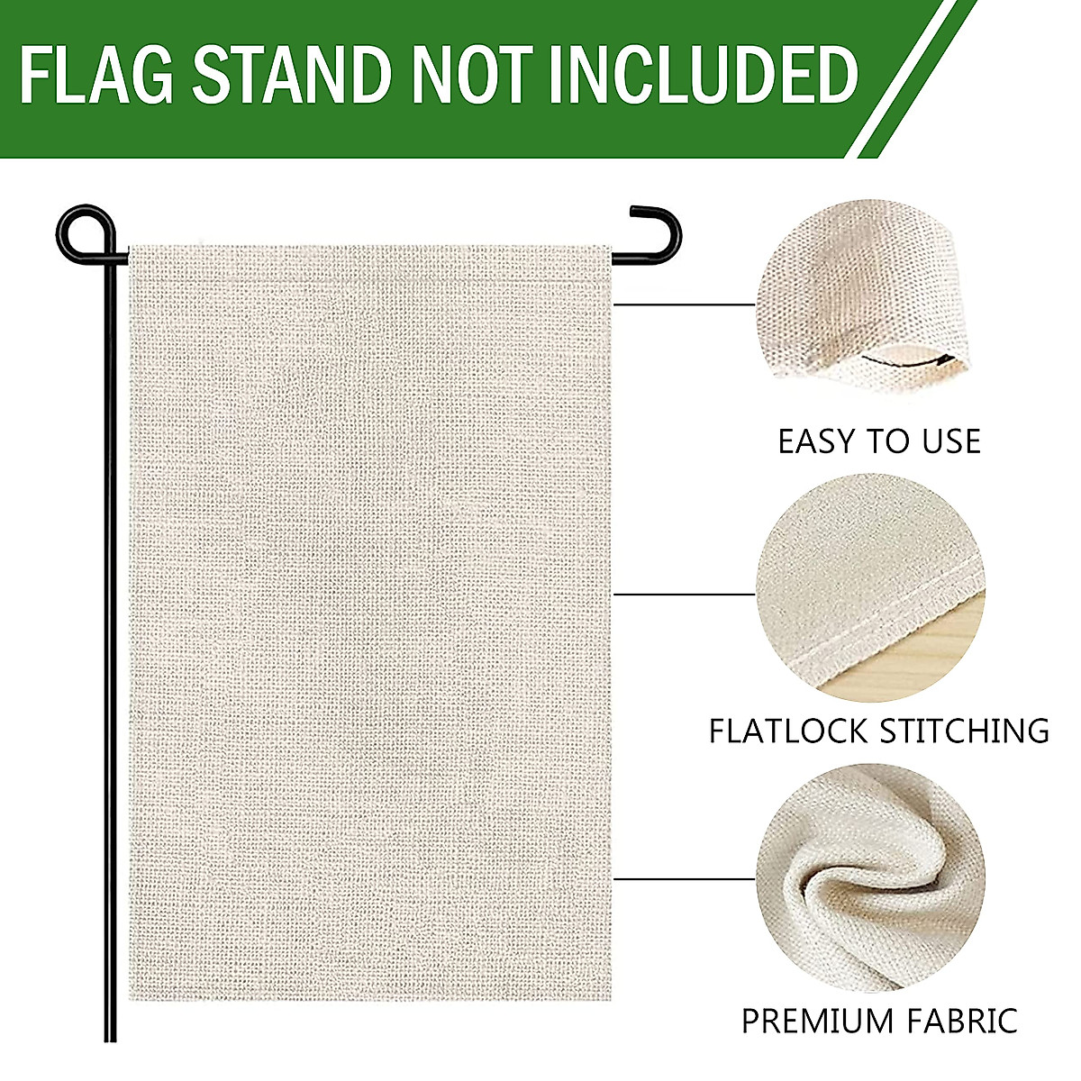 Furiaz Welcome St. Patrick's Day Small Decorative Garden Flag, Shamrock Clover Lucky Yard Outside Decorations, Irish Farmhouse Luck Burlap Outdoor Home Decor Double Sided 12 x 18