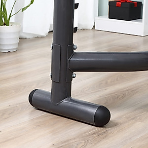 Soozier Heavy Duty Weight Multi-Function Workout Bench with Preacher Curl, Strength Exercise Starter Kit Develops Legs, Arms, and Core Muscles