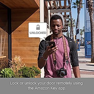 Kwikset Convert Smart Lock Conversion Kit (Amazon Key Edition – Amazon Cloud Cam Required), Compatible with Alexa in Satin Nickel