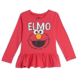 Sesame Street Elmo Infant Baby Girls 2 Pack T-Shirts Multicolored 18 Months
