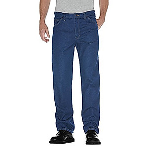 Dickies mens Regular-fit Five-pocket jeans, Stone Washed Indigo Blue, 42W x 29L US