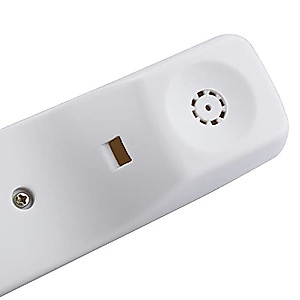 Landline Telephone No Caller ID Small Line Powered Telephones for Bathroom, Hotel, Business, Office, Etc (White)