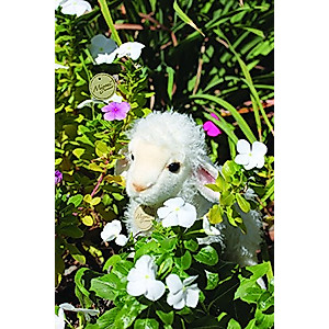 Aurora® Adorable Miyoni® Tots Baby Lamb Stuffed Animal - Lifelike Detail - Cherished Companionship - White 7 Inches