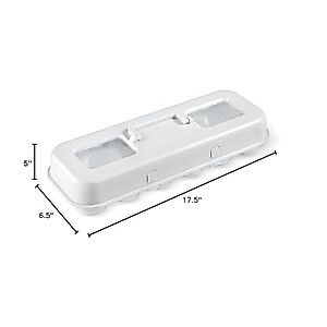 Bakelicious, 6.5 x 17.5 x 5 inches, White Cupcake Carton