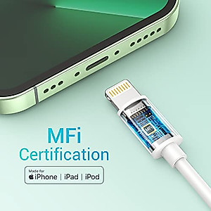 iPhone Charger MFi Certified, Quntis 2Pack 6.6ft Lightning Charging Cable Cord with Dual Port USB Wall Charger Block Adapter for iPhone 14 13 12 SE 11 Max XS XR X 8 7 6s 6 Plus iPad Pro iPod Airpods
