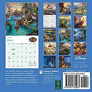 Disney Dreams Collection by Thomas Kinkade Studios: 2021 Mini Wall Calendar