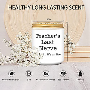 Teacher Appreciation Gifts, Best Teacher Gifts for Women, Funny Teacher Christmas Gifts, Birthday Gifts, Retirement Gifts, Thanksgiving Gifts for Teachers, Lavender Scented Candles